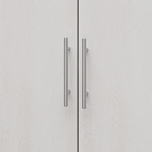 SystemBuild Evolution Camberly 2 Door Wall Cabinet with Hanging Rod, 1, Ivory Oak
