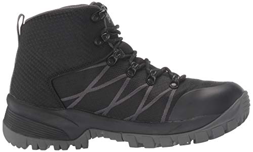 Propét Men's Traverse Hiking Boot, Black/Dark Grey, 09H 3E US