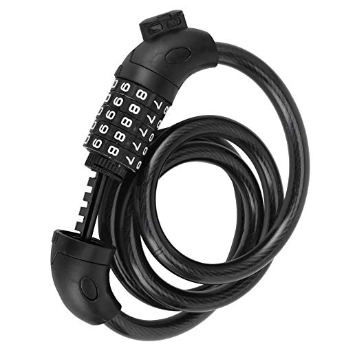 Ueohitsct Bike Lock Electric Mountain Bicycle Fixed Portable Antitheft Strip Lock Coded Lock
