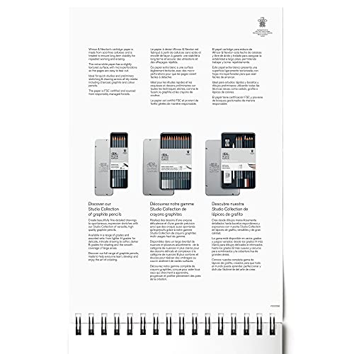 Winsor & Newton Classic Sketching Paper Pad, 11" x 14", 50 Sheets, 110gsm, Extra White