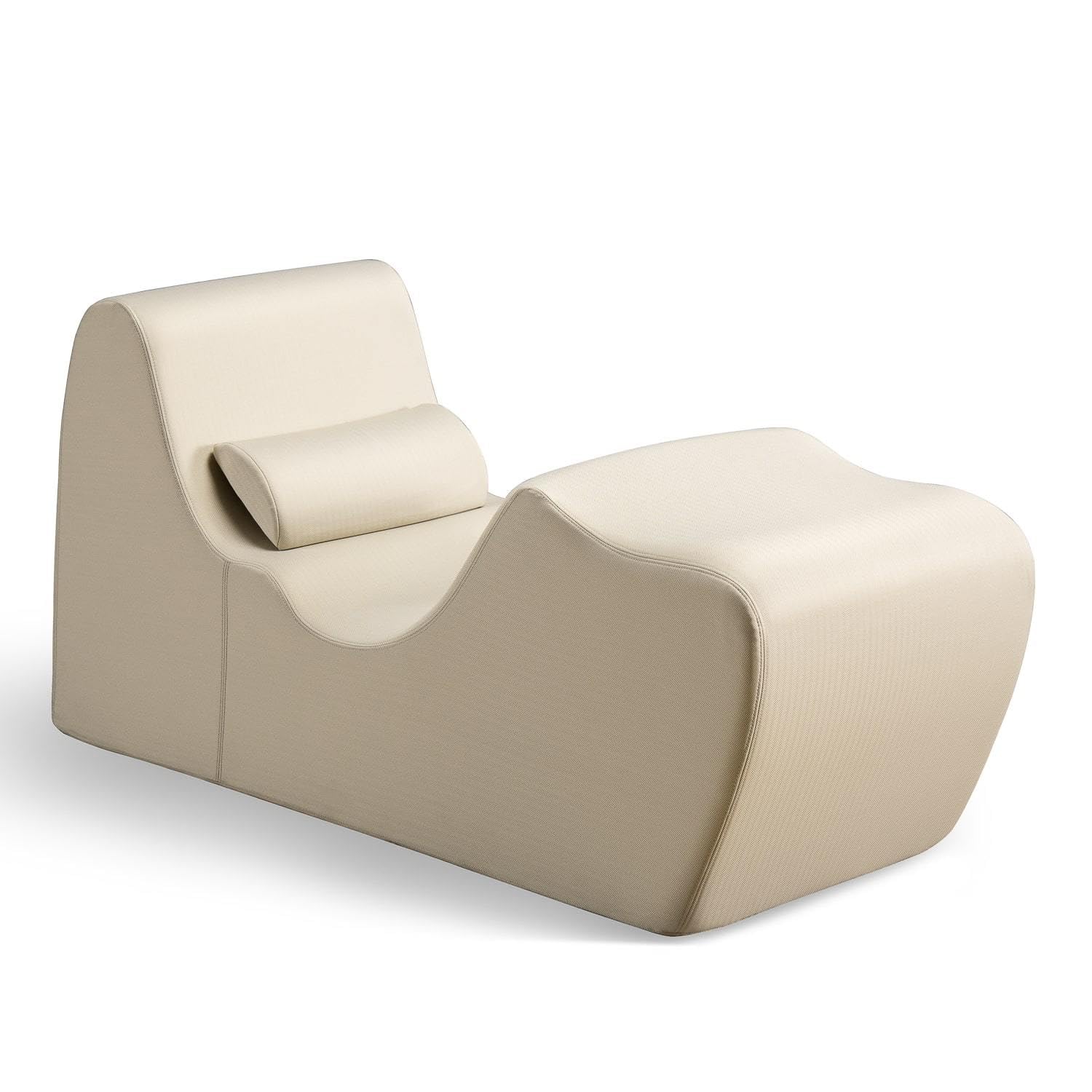 ZINUS Lotus Zero Gravity Chaise Lounger / Foam Recliner for Living Room / Ergonomic Positioning for Better Relaxation / Pillow Included / No Assembly