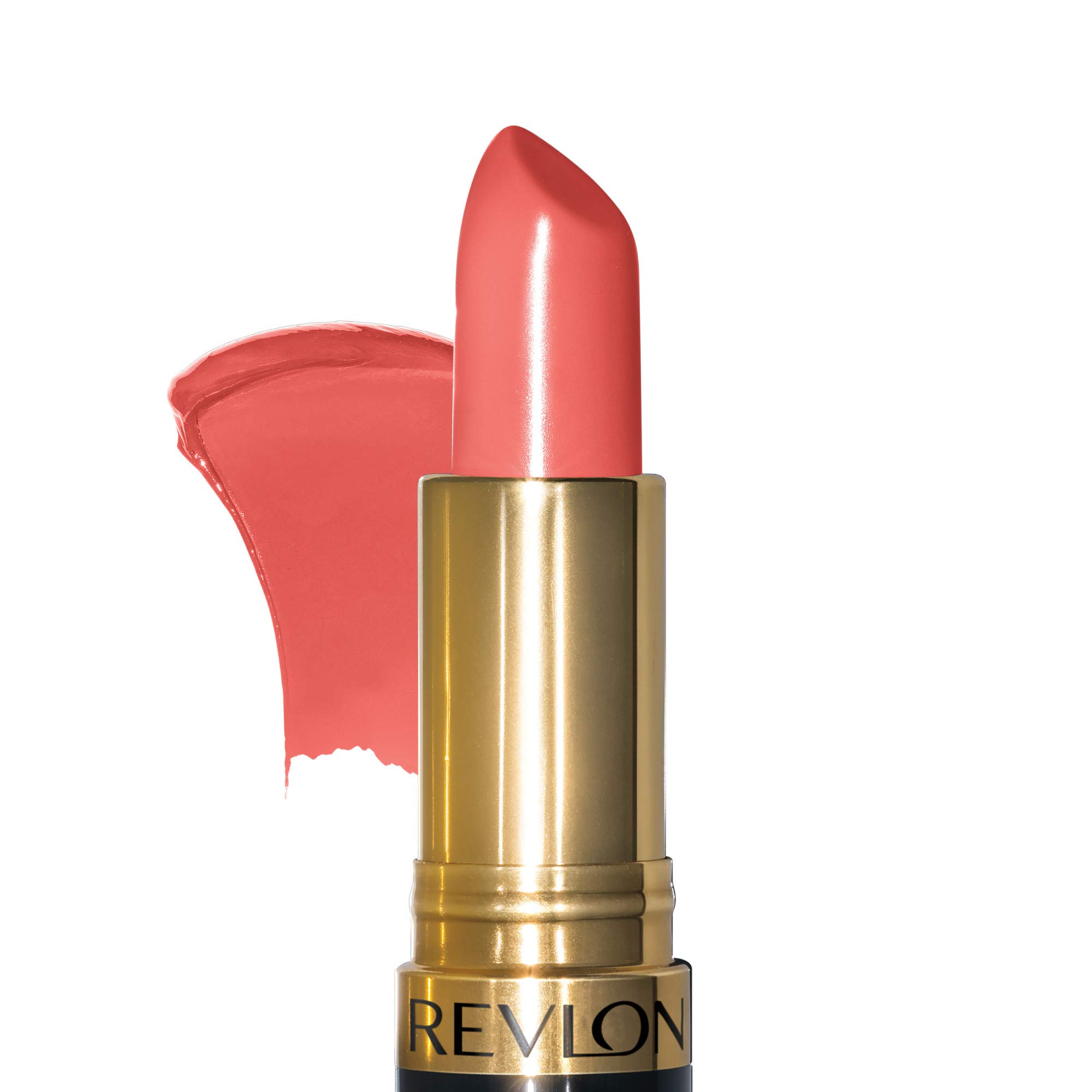 Revlon Super Lustrous Lipstick with Vitamin E and Avocado Oil, Cream Lipstick in Coral, 674 Coral Berry, 0.15 oz