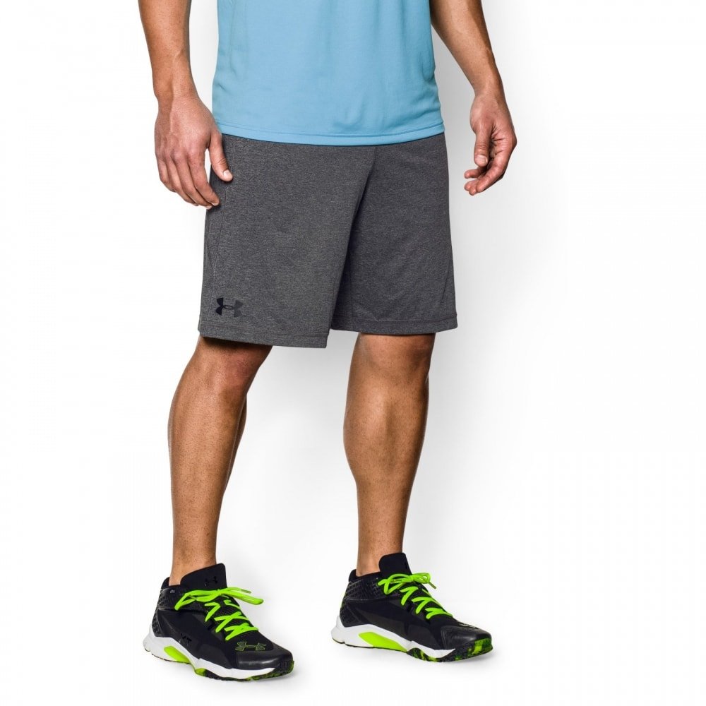 Under Armour Men's Raid 8-inch Shorts , Carbon Heather (090)/Black , Medium