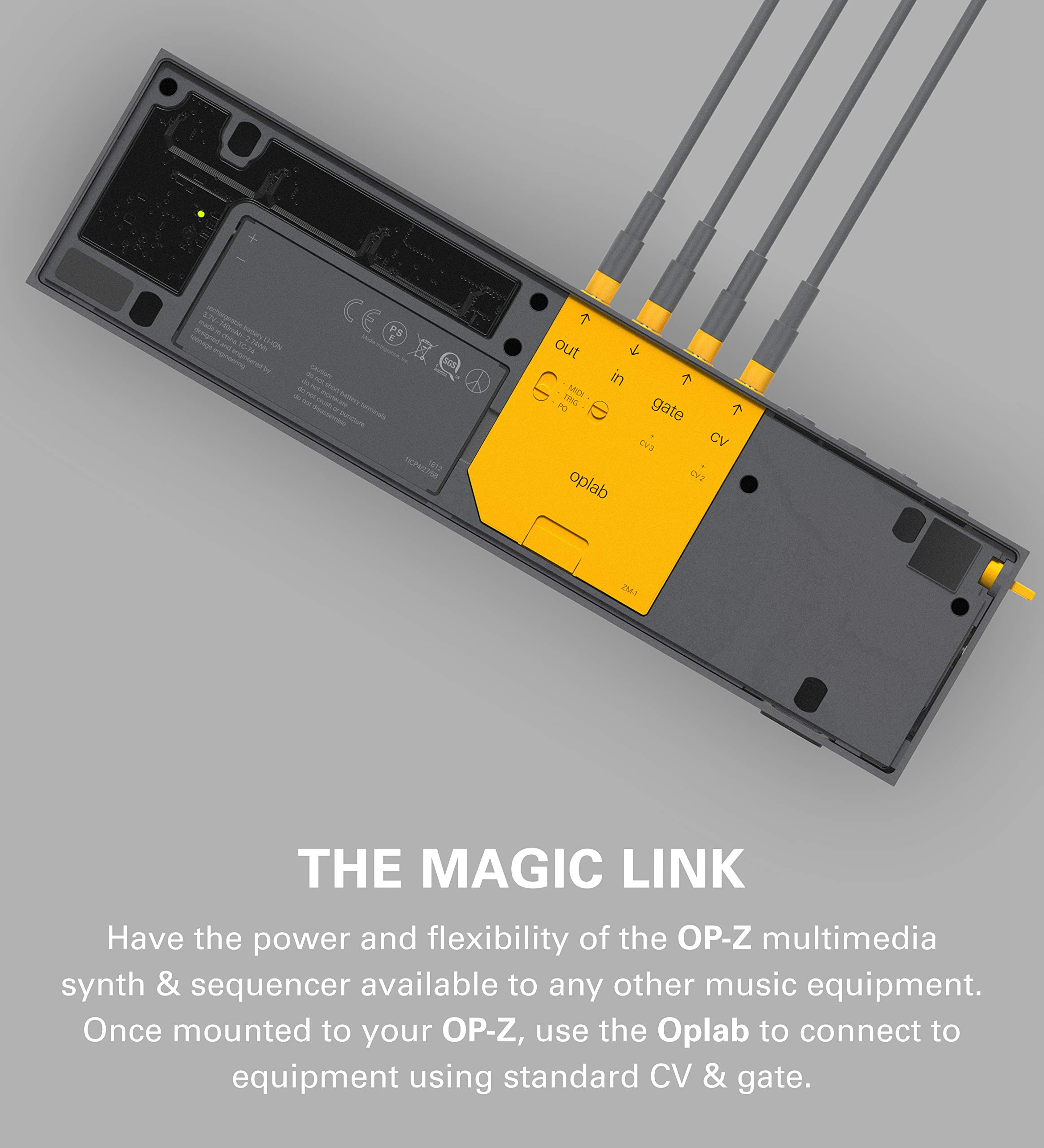 teenage engineering ZM-1 oplab module expansion accessory kit for OP–Z portable synthesizer and multimedia sequencer
