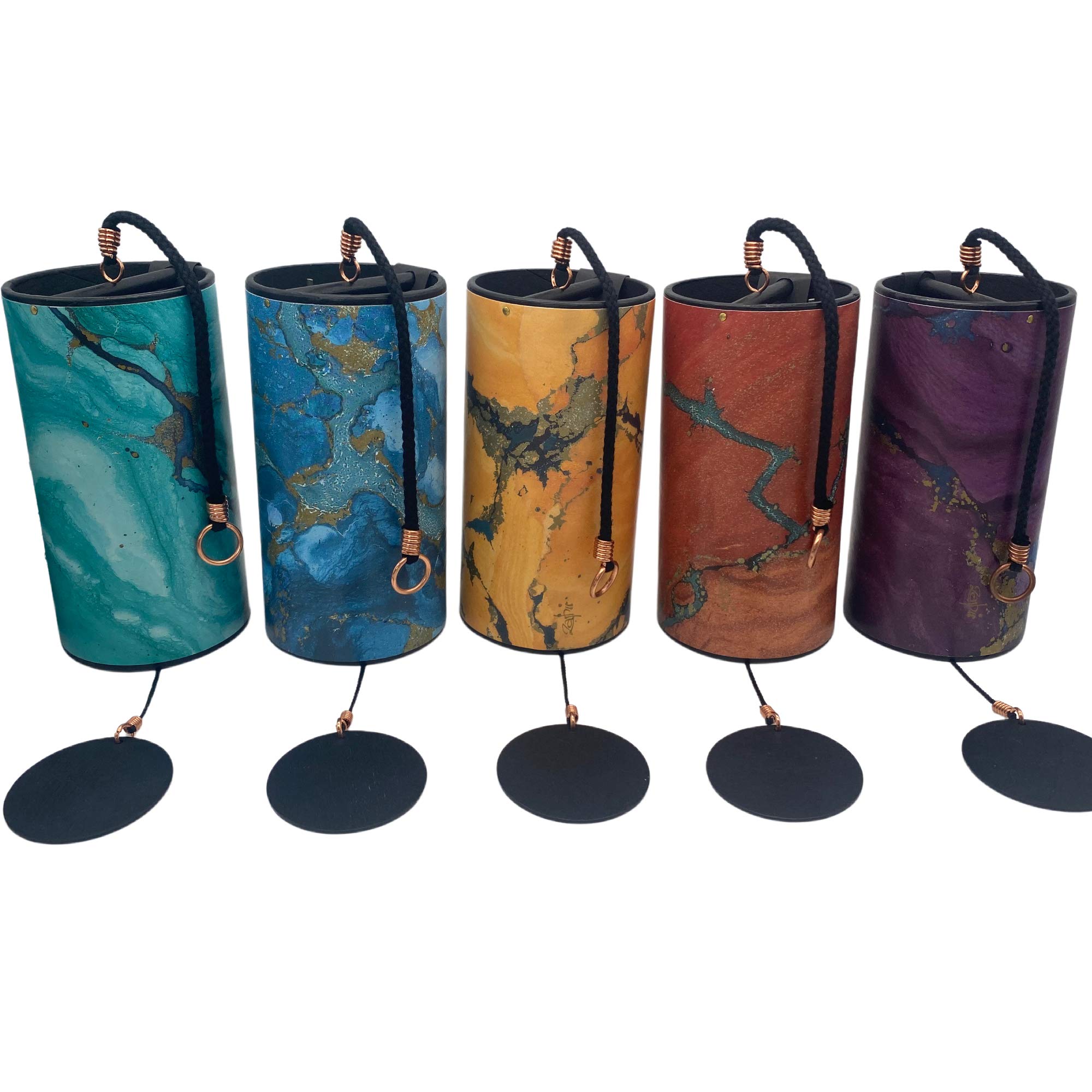 Zaphir jeweled color 5 Chime Set: Spring - Summer - Autumn - Winter - inbetween season