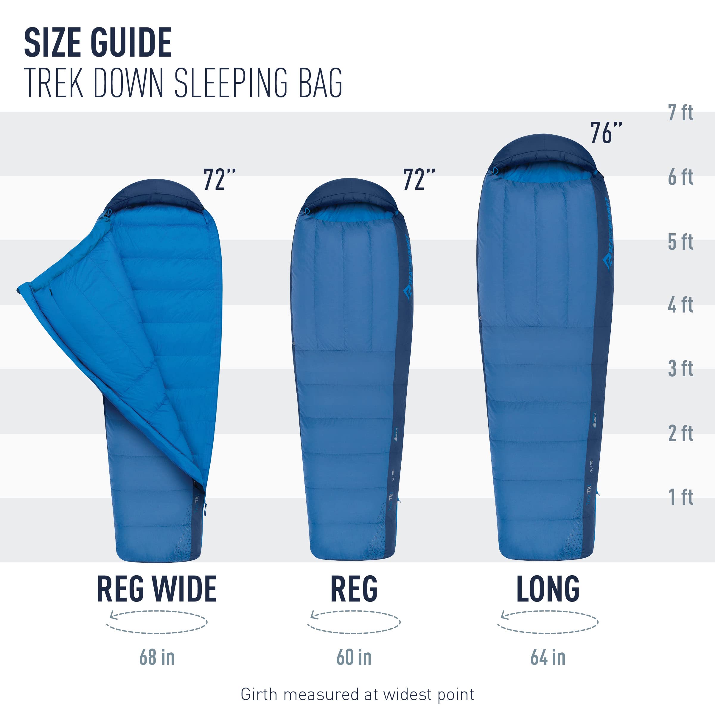 Sea to Summit Trek Down Sleeping Bag, 30-Degree, Regular