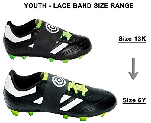 Unique Sports Lace Band's Youth Size Soccer Cleat Cover Protector, Neon Green