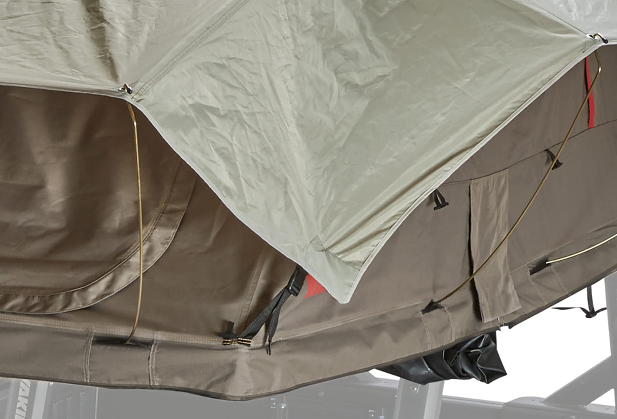 YAKIMA, SkyRise HD, Rooftop Tent, Small, Tan/Red