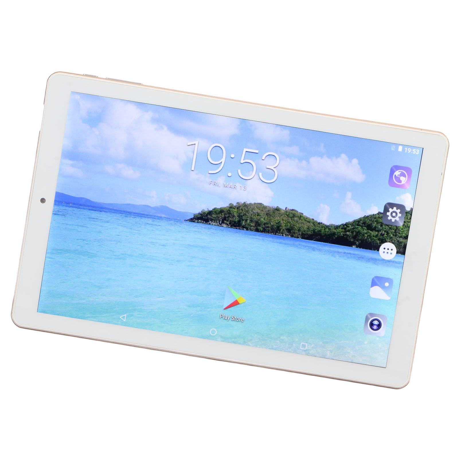 SHYEKYO Digital Tablet, 10.1 Inch WiFi Tablet 2 in 1 Dual Box Speakers 8 Core 4GB RAM 64GB ROM for Reading for Working (US Plug)