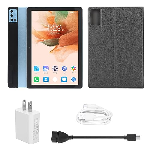 SHYEKYO Gaming Tablet, Aluminum Alloy Octa Core CPU 8MP 16MP HD Camera Tablet 10.1 Inch FHD for Production (US Plug)