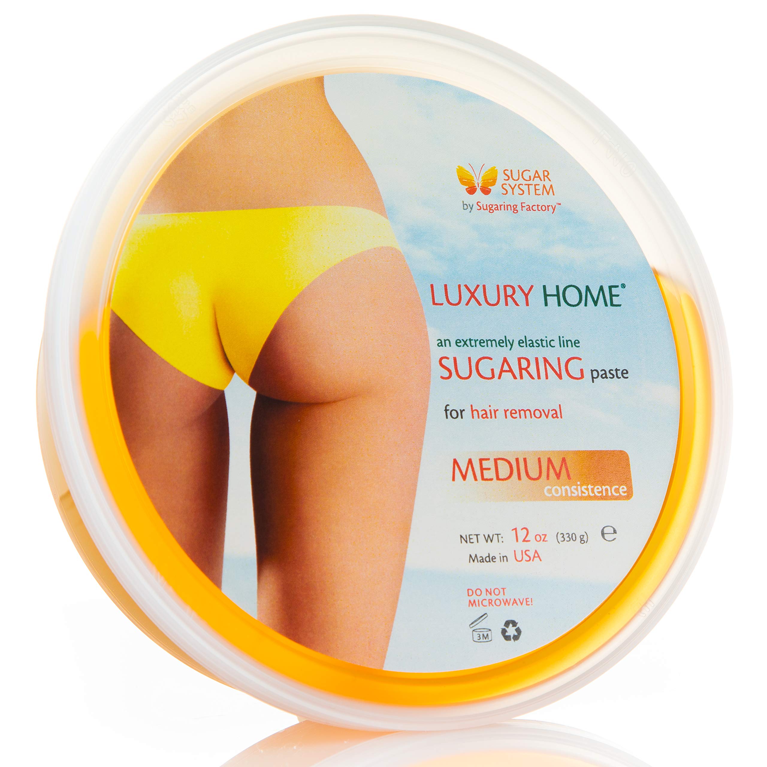Sugaring Paste Luxury Home โ Medium - all purpose paste - Organic Hair Removal for women - Sugar Wax hair remover facial gel