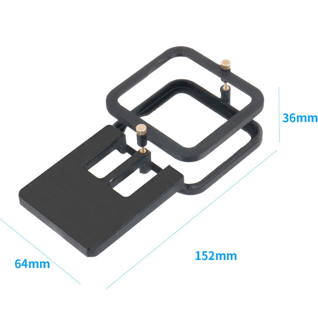 XT-XINTE Switch Action Camera to Gimbal Adapter Mount Plate Compatible for GoPro MAX 360/DJI Osmo Mobile 4 3 OM4/Zhiyun/Moza Handheld Stabilizer (3D Printed Plastic)