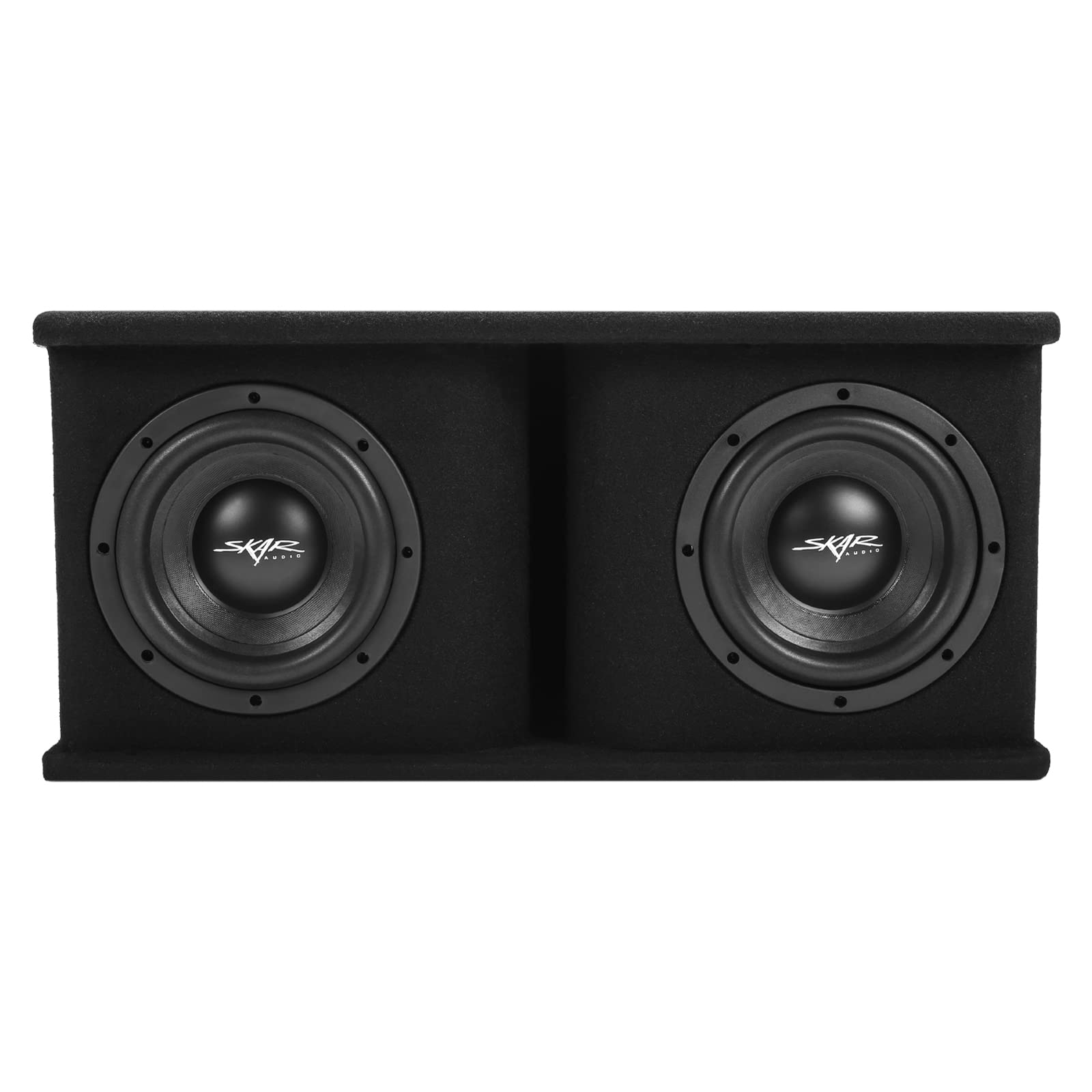 Skar Audio Dual 10" Complete 2,400 Watt SDR Series Subwoofer Bass Package - Includes Loaded Enclosure with Amplifier