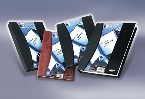 Rexel Soft Touch Display Book A4 Black Smooth Leather (36 Pockets)
