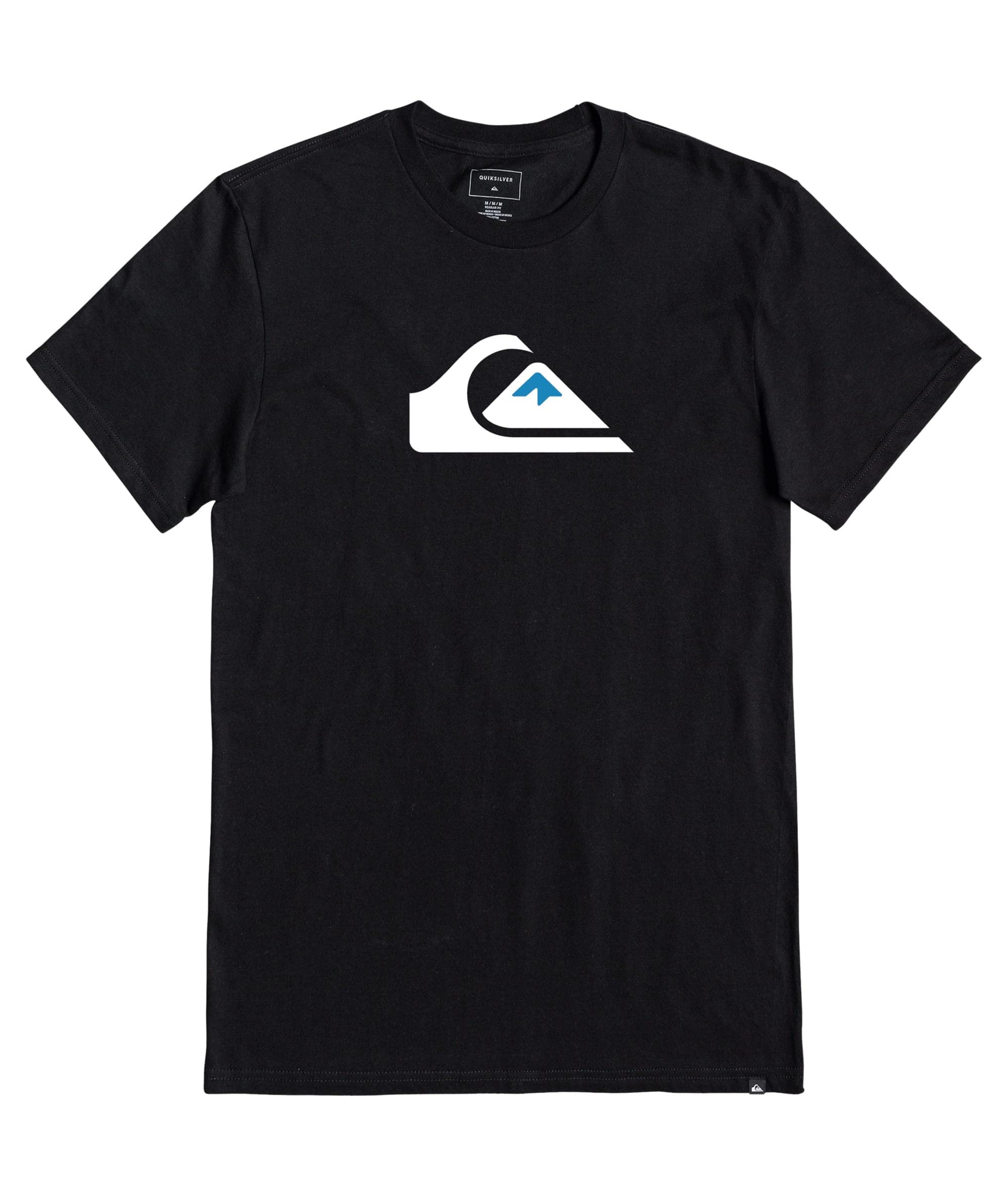 Quiksilver mens Comp Logo Mt0 Tee Shirt, Black, Medium US