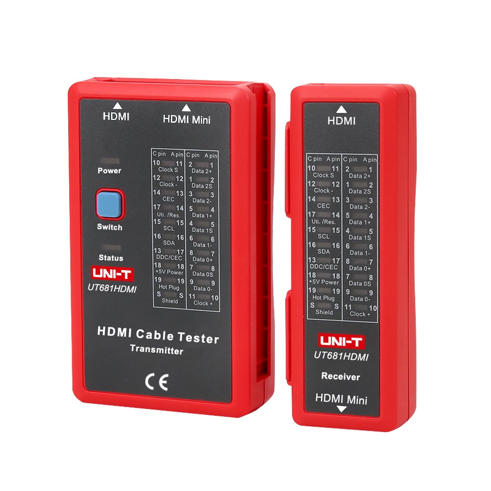 Signstek UNI-T UT681 Handheld HDMI Cable Tester with Fast Line Collocation for HDMI and Mini-HDMI Connections