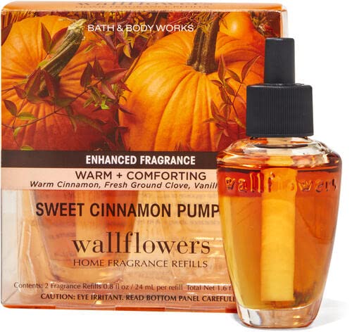 Sweet Cinnamon Pumpkin Wallflowers - SIX Refill Bulbs - Bath & Body Works