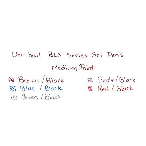 uni-ball 207 BLX Infusion Retractable Gel Pens, Medium Point (0.7mm), Assorted Colors, 5 Count