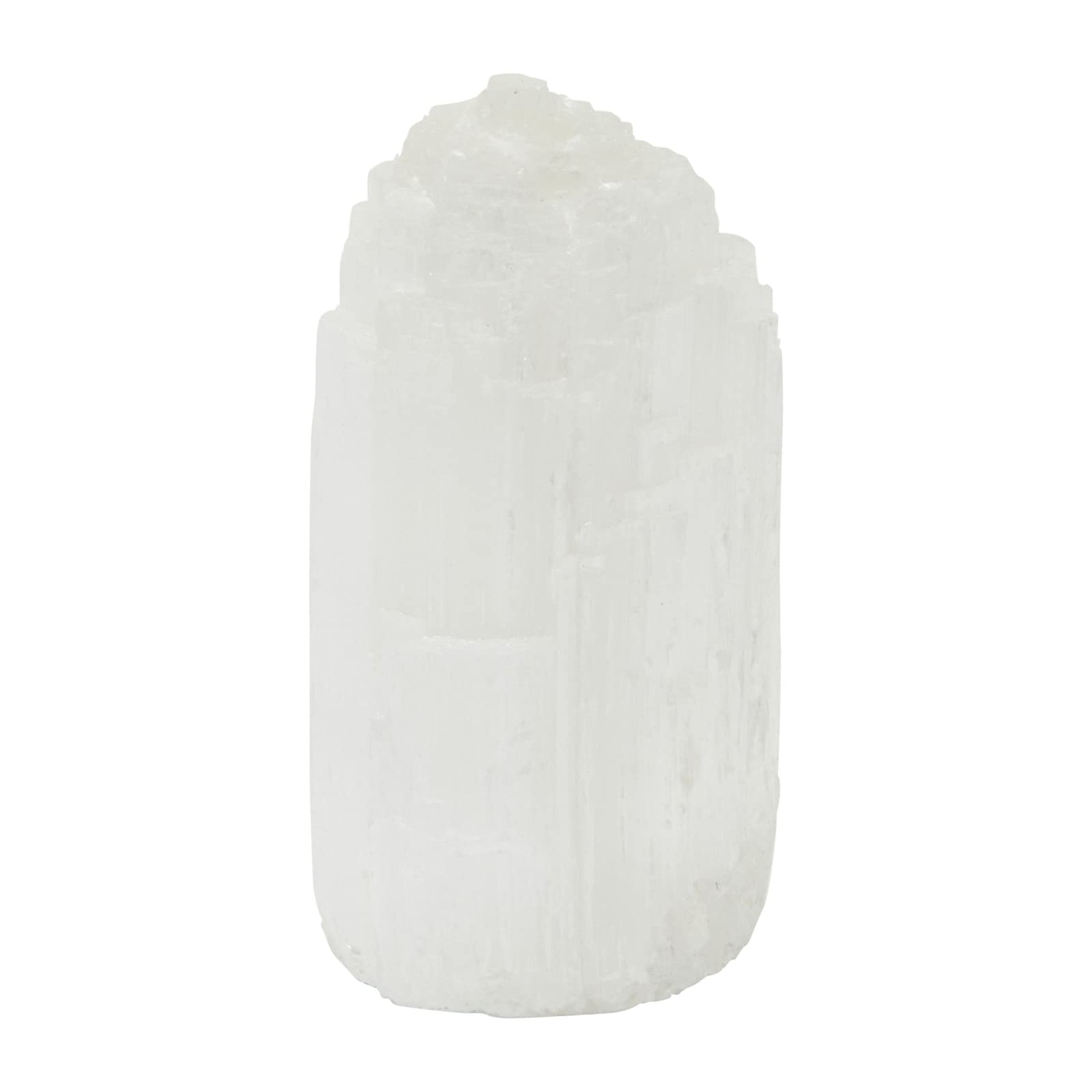 Wellbrite 2 Pack Selenite Skyscraper, Selenite Healing Crystal (4 x 2 in)