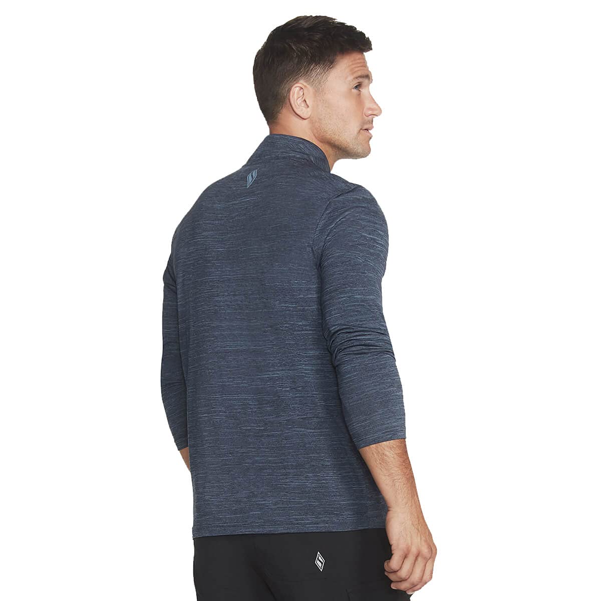 Skechers Men's On The Road 1/4 Zip, Smoke Blue, XX-Large