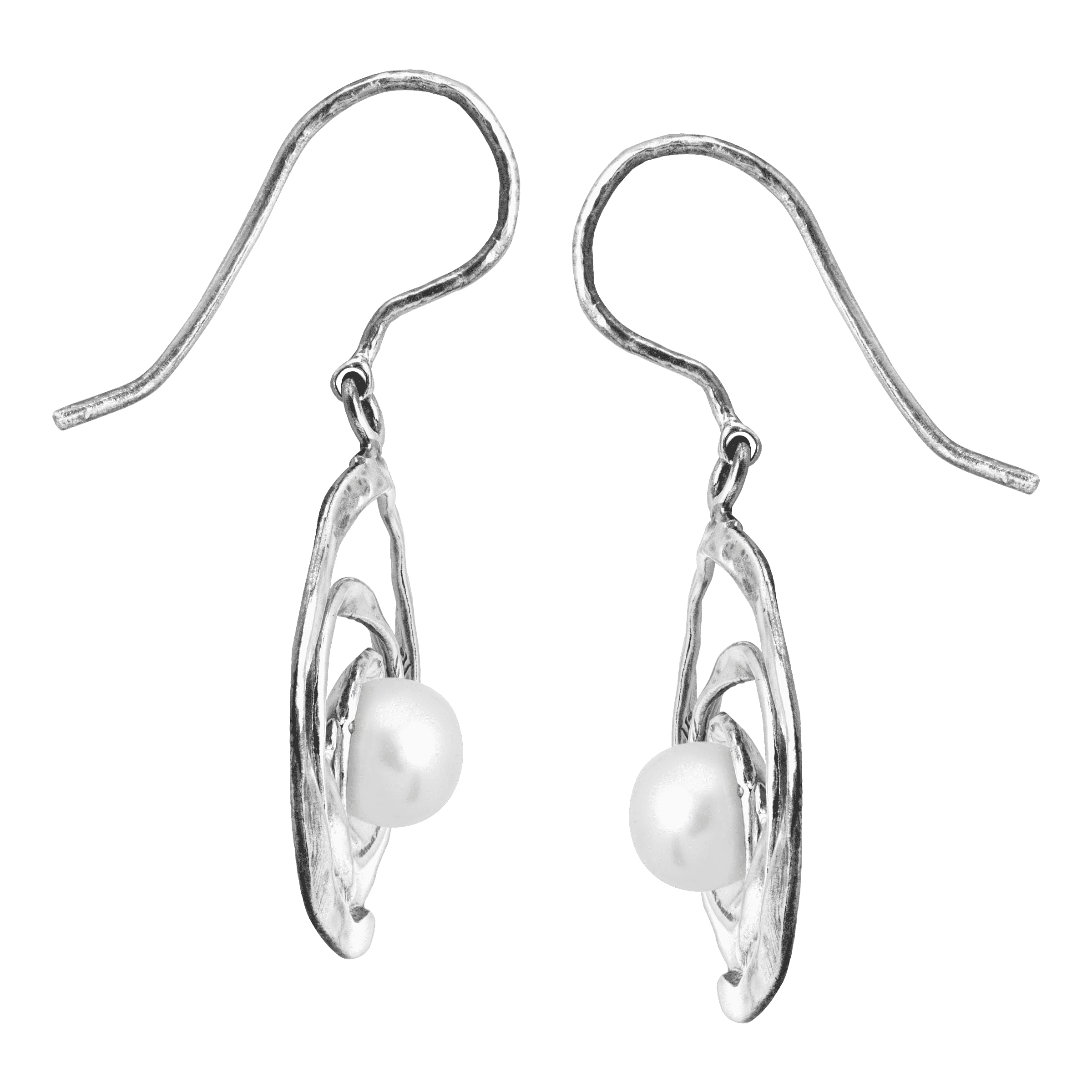 Silpada 'Clean Sweep' 7 mm Freshwater Cultured Pearl Drop Earrings in Sterling Silver
