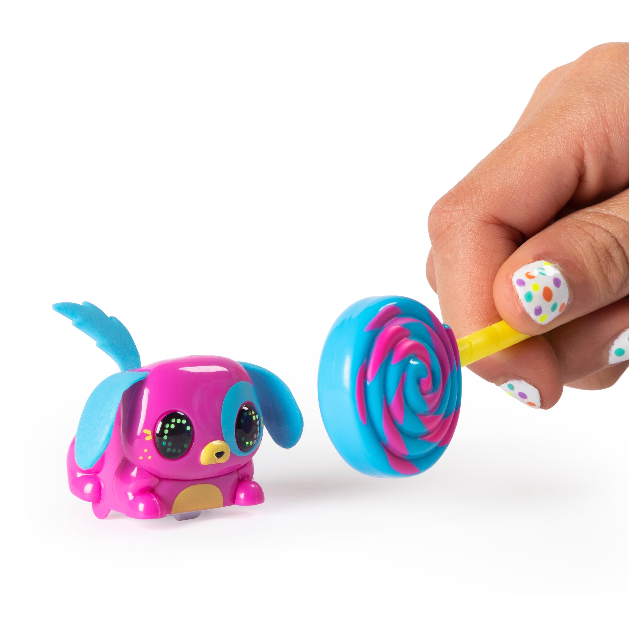 Spin Master Lollipets, Two Pack, Mini Interactive Collectible Pets with Candy-Shaped Accessory, for Ages 5 & up (Style May Vary), Multicolor