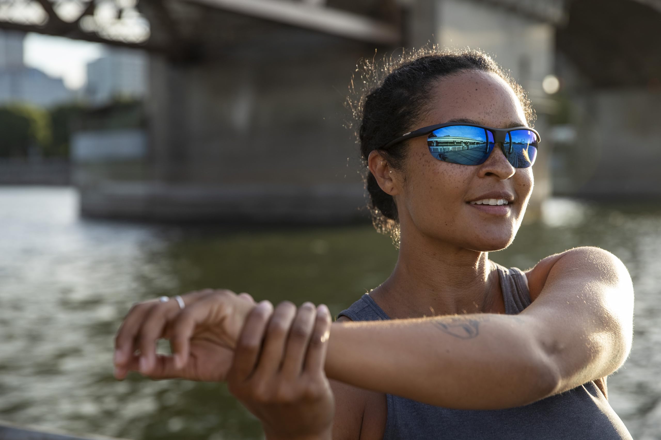 Suncloud Zephyr Polarized Sunglasses – 100% UV Protection – Comfortable Fit, Trendy Design – for Men & Women - Black + Polarized Gray Lenses