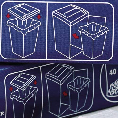 Rexel Plastic Waste Bags for Large Departmental Shredders, 115 L Capacity, Pack of 100, 40070