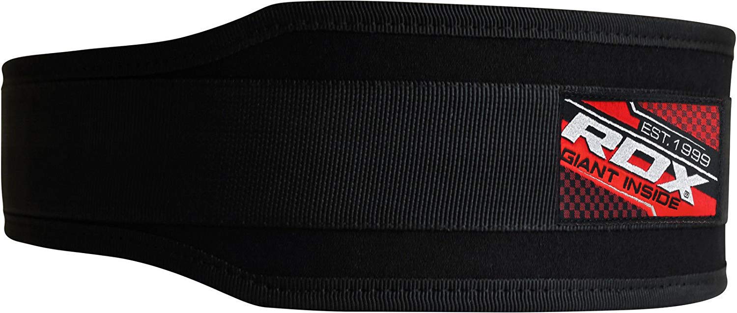 RDX Weight Lifting Belt for Gym Fitness Training-Neoprene Padded Belt with 4.5 inchesLumbar Back Support-Great for Bodybuilding, Functional Training, Powerlifting, Deadlifts Workout & Squats Exercise