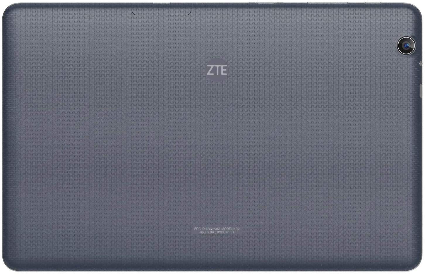 ZTE K92 Primetime 10.1" Tablet (32GB, WiFi + Cellular) Full HD Display, Snapdragon 625, Hotspot, 4G LTE GSM Unlocked (128GB SD Bundle) Navy