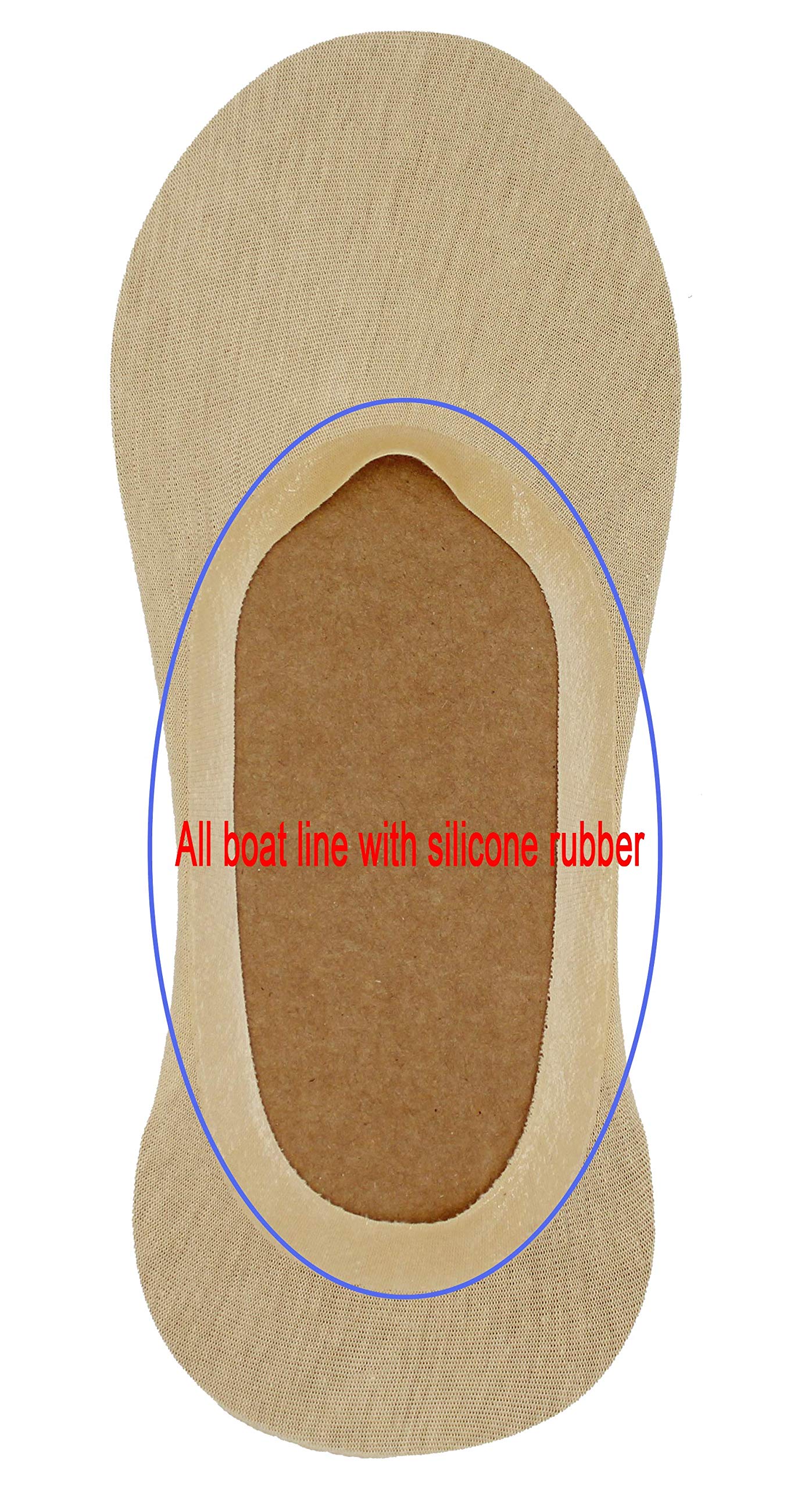UNID No Show Socks for Women - Low-Cut, Soft Cotton, Non-Slip Silicone Boat Line