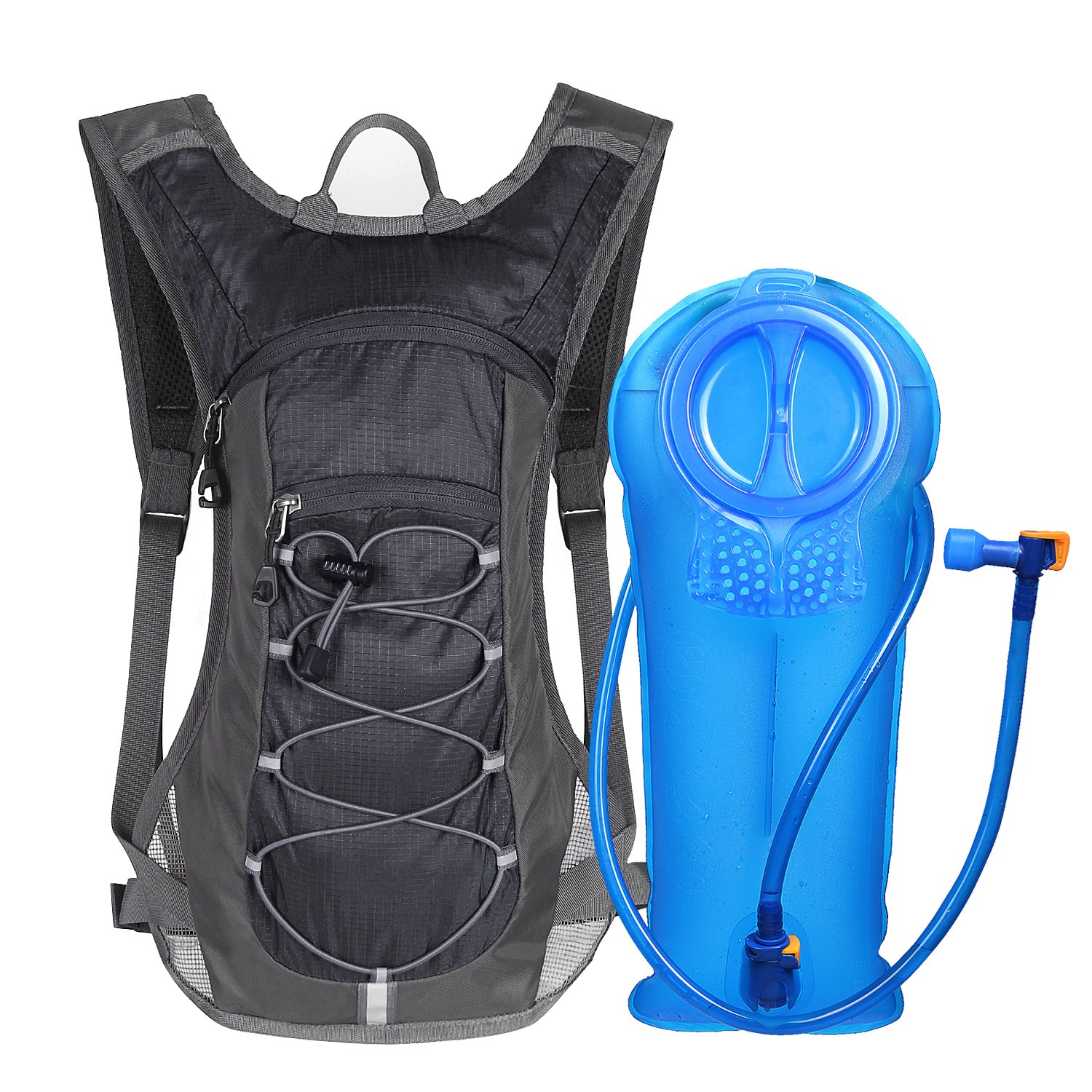 Unigear Hydration Pack Backpack with 70 oz 2L Water Bladder for Running, Hiking, Cycling, Climbing, Camping, Biking (Orange)