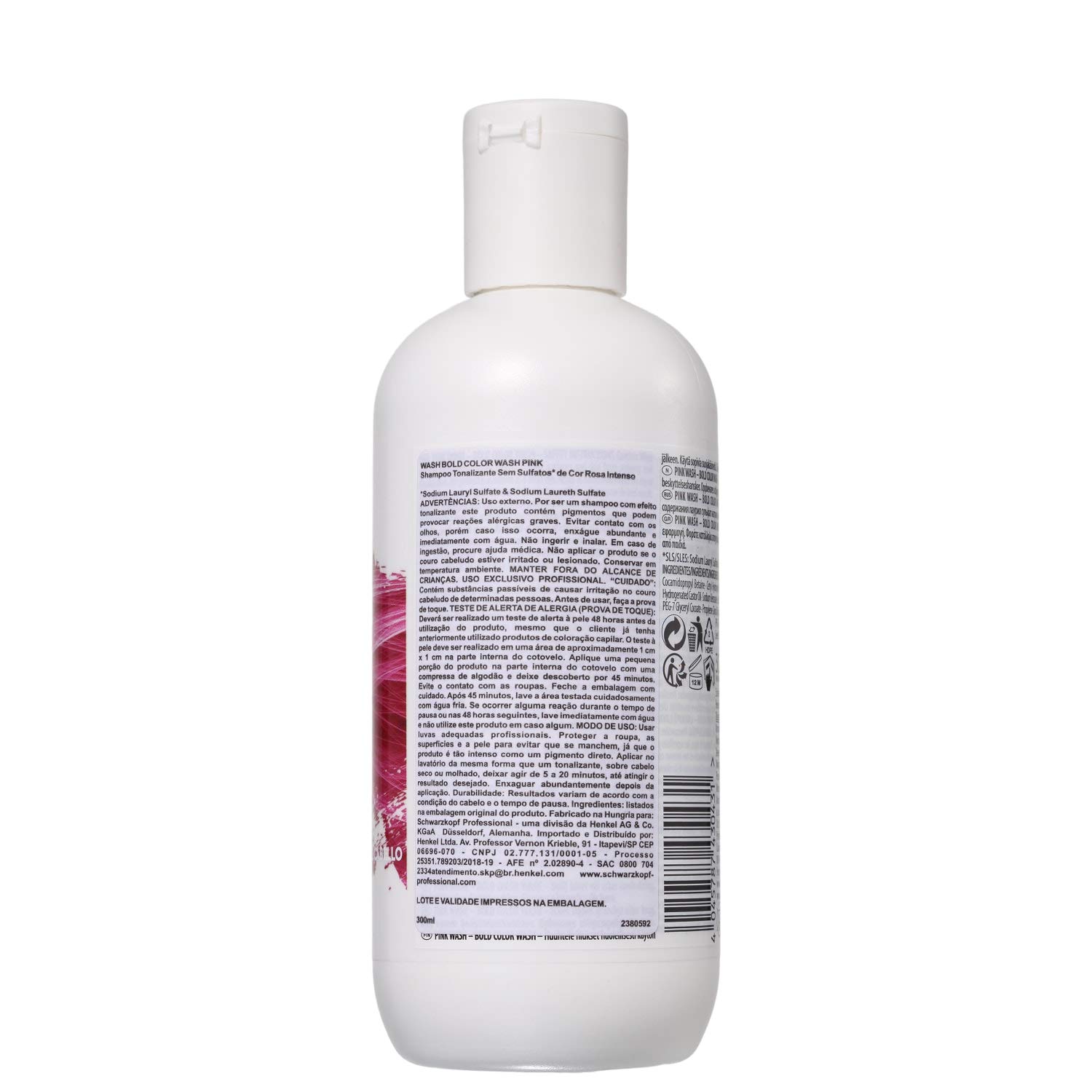 Schwarzkopf Bold Colour Wash Shampoo, Pink, 0.35 kg