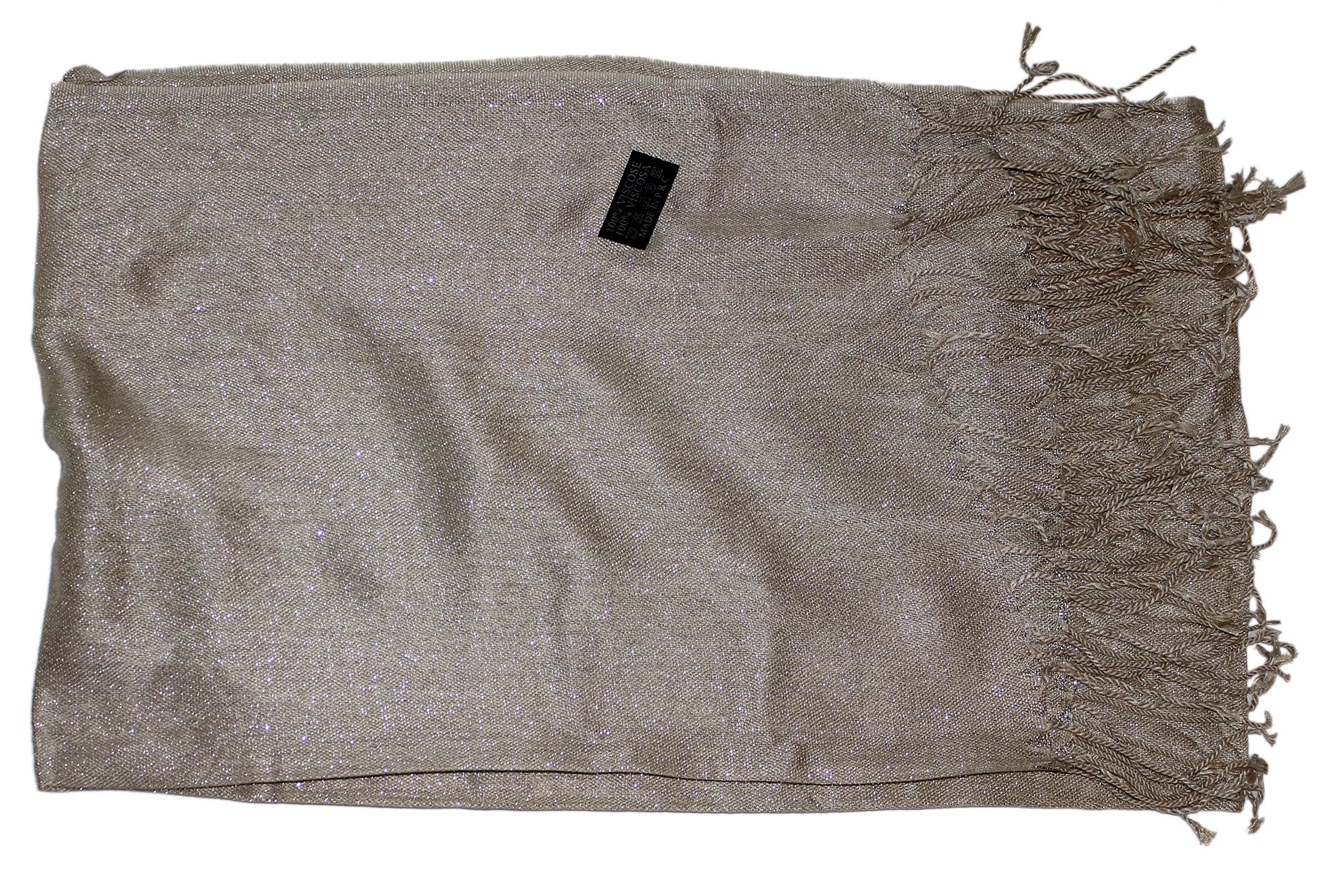 Ted and Jack - Hollywood Dreams Sparkling Metallic Scarf (Pale Gold)