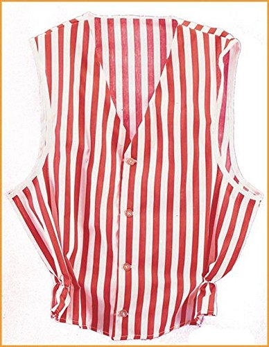 Rubie's Costume Co Men Med. (Up To 40) Costume Red & White Striped Vest Red/White Medium