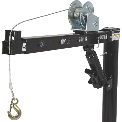 Ultra-Tow Pickup Truck Crane with Hand Winch - 1000-Lb. Capacity