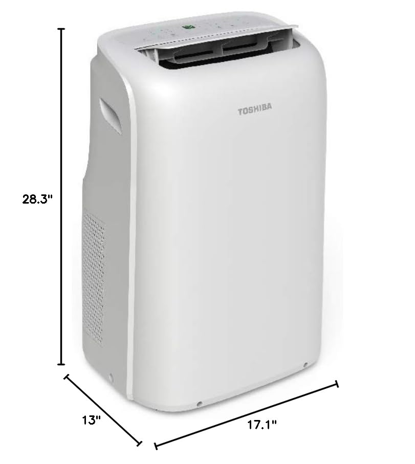 Toshiba PD0811CRU, 8,000 BTU, 6,000 SACC 115-Volt Portable Air Conditioner and Dehumidifier with Remote