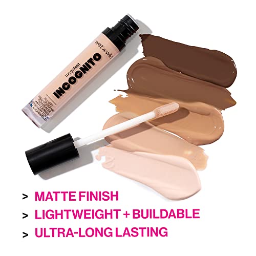 wet n wild Mega Last Incognito All-Day Full Coverage Liquid Concealer, Fair Porcelain
