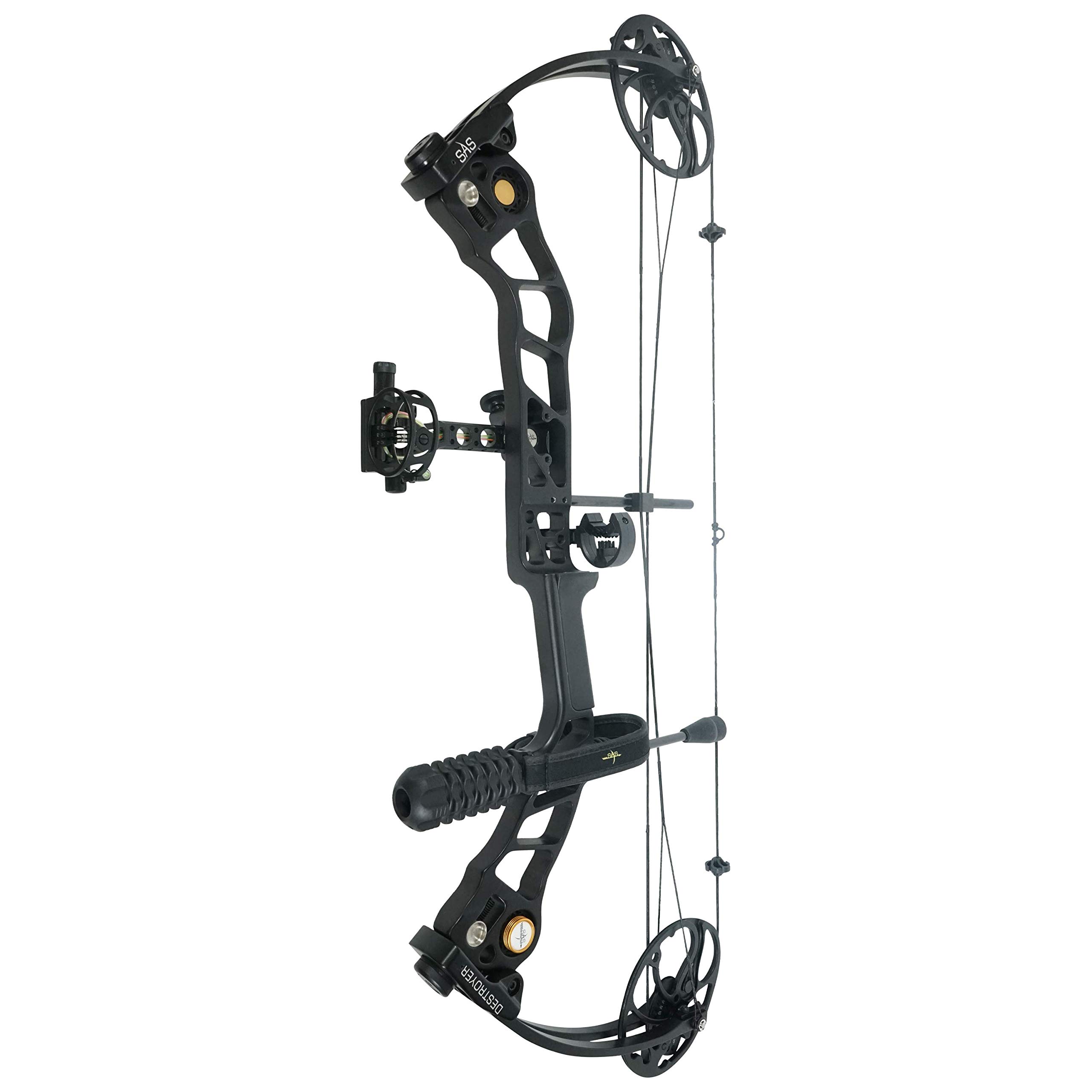 SAS Brush Capture Arrow Rest for Archery Compound Bow Bowfishing - Right & Left Hand - Total Arrow Containment - Little to No Damage to Arrows