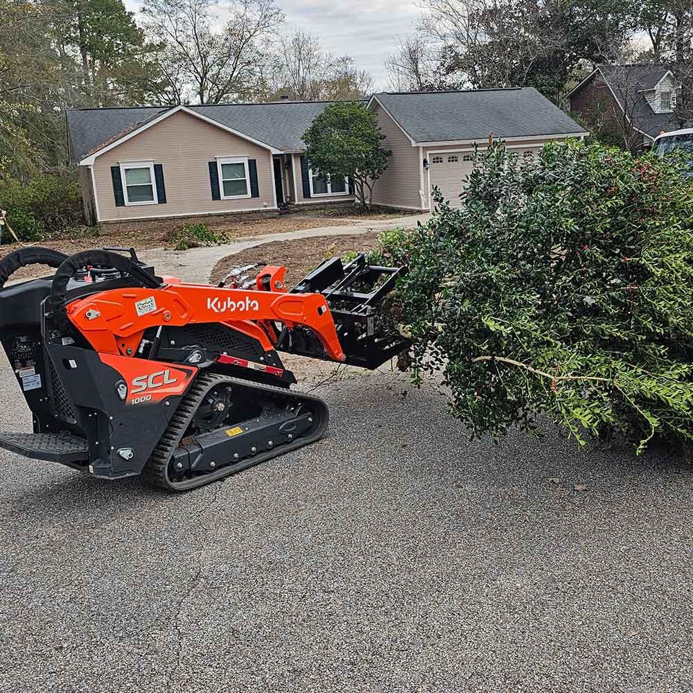 Titan Attachments 42" Mini Skid Steer Root Grapple Bucket, Universal Quick Tach Connection, 3,000 PSI Hydraulic Cylinder with Cylinder Guards, for Clearing Trees, Roots, Rocks, Brush