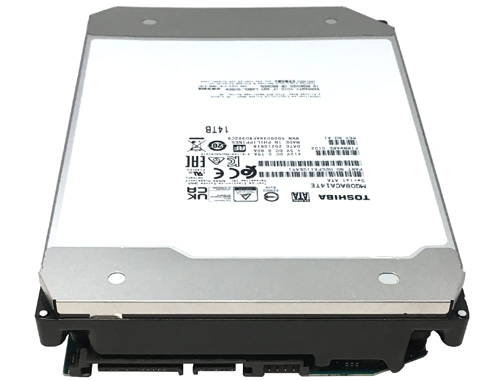 Toshiba MG Series Enterprise 14TB 256MB Cache 7200RPM SATA 6.0Gb/s 3.5" Internal Enterprise Hard Drive (MG08ACA14TE)