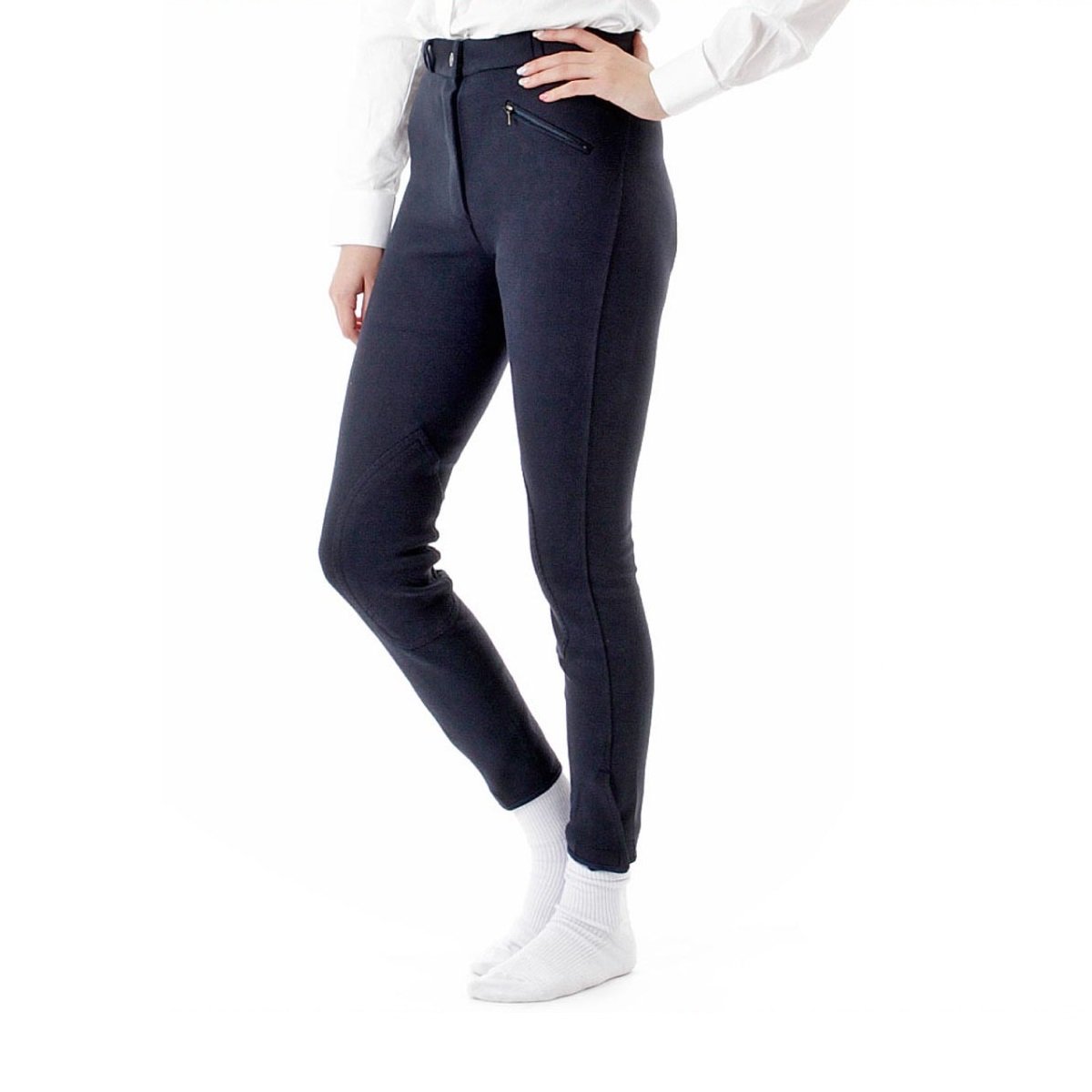 Shires, Ladies Saddlehugger Breeches (28, Navy)