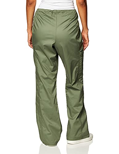 Scrubs for Women Workwear Core Stretch Drawstring Cargo Scrub Pants 4044, XL, Olive