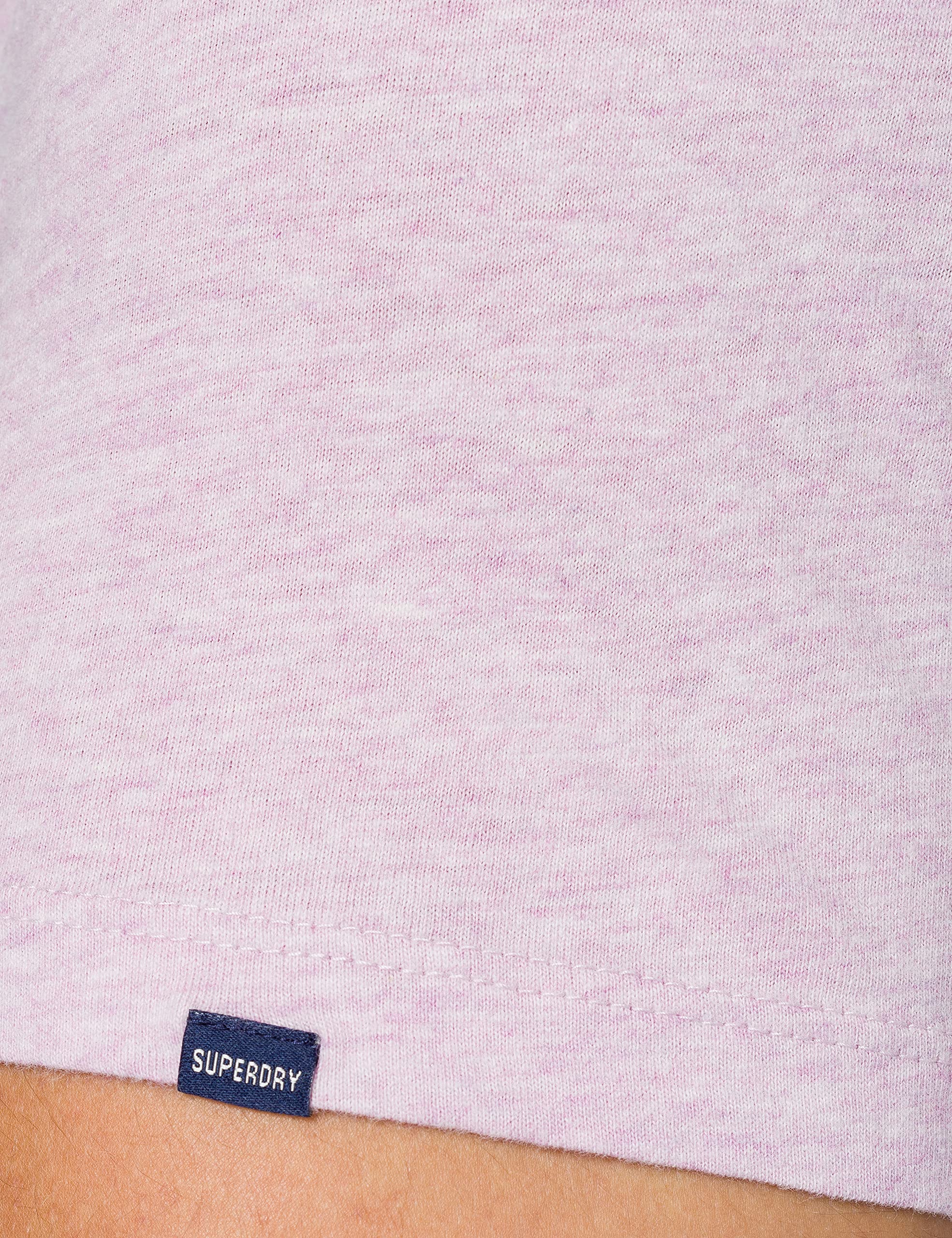 Superdry Mens Organic Cotton Essential Logo T-Shirt Pale Pink Marl Size XXL