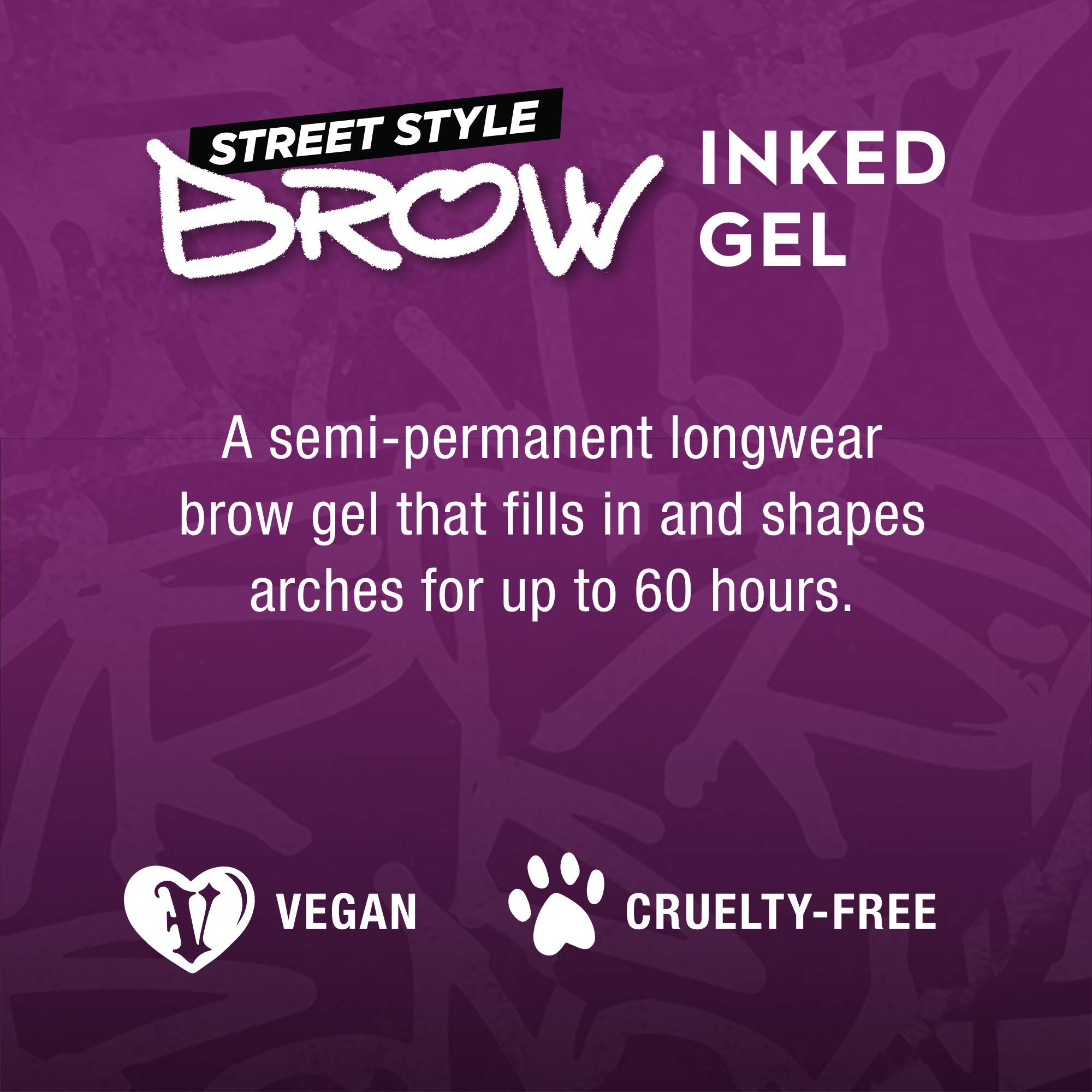 Urban Decay Inked Brow, Brunette Betty - Semi-Permanent Longwear Brow Gel - Waterproof, Sweat Resistant & Smudge Resistant for Up To 60 Hours