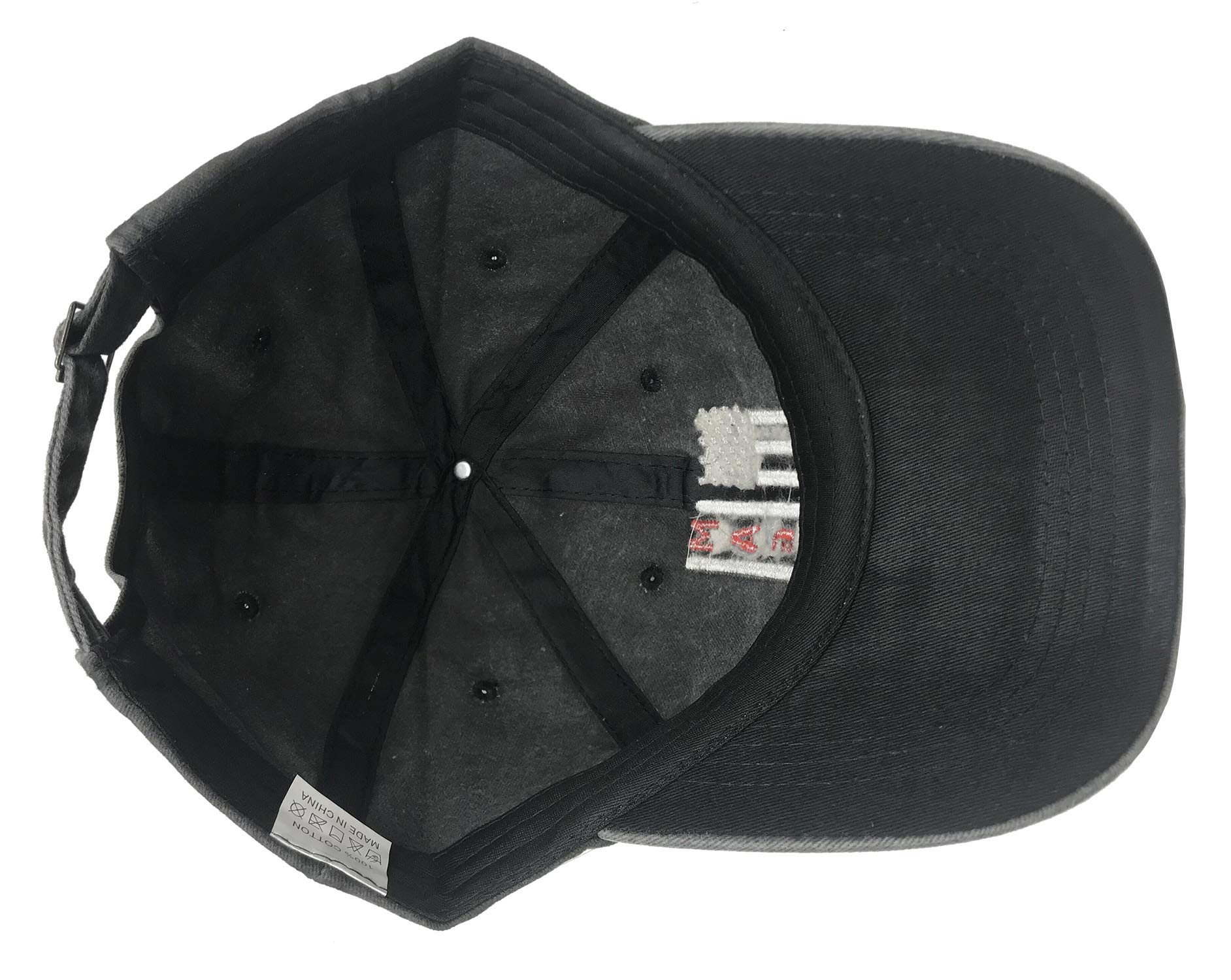 Unisex Make America MAGA Great Again Vintage Adjustable Baseball Cap Denim Dad Hat (One Size, Embroidered Black)