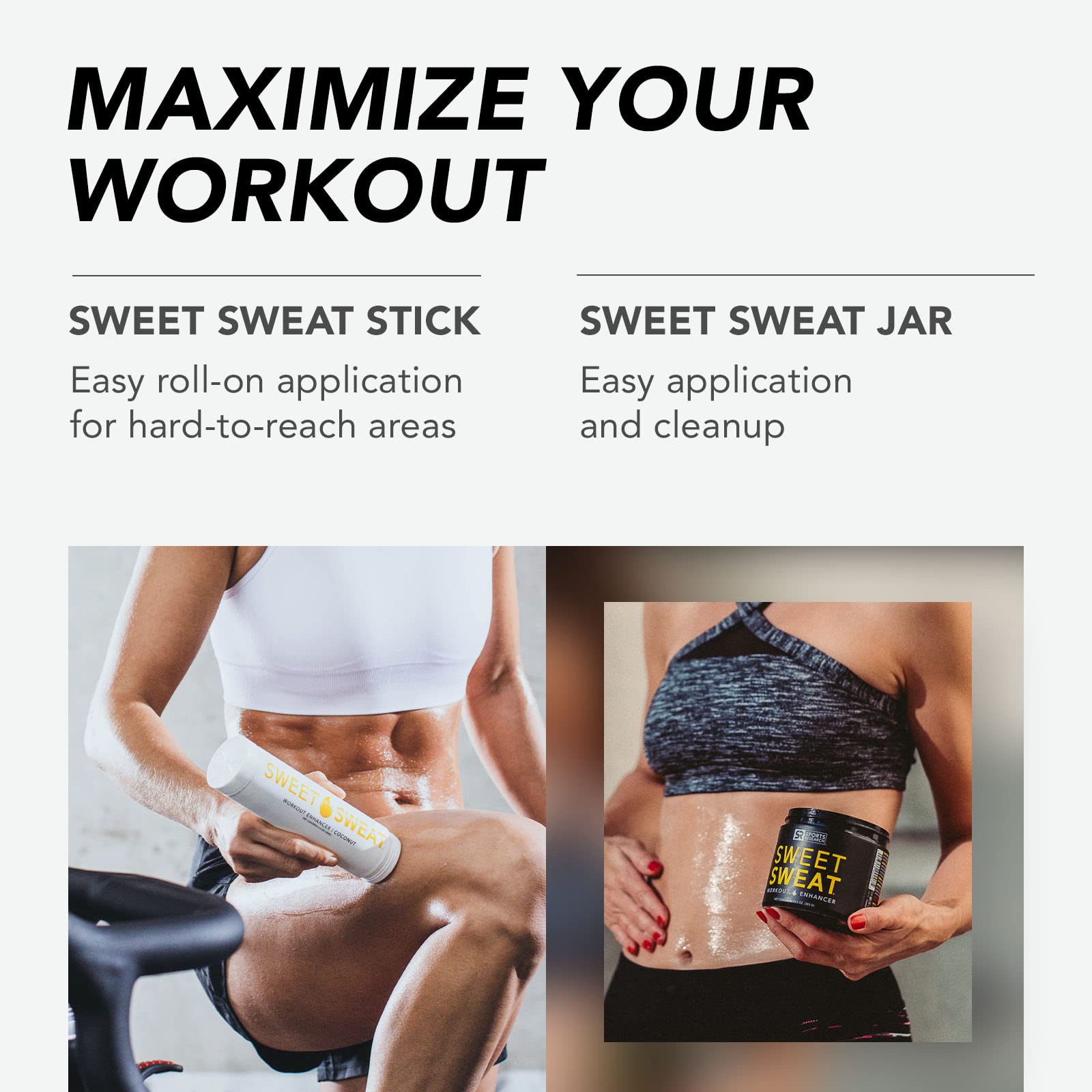 Sports Research- Sweet Sweat Workout Enhancer - 6.4 oz Sports Stick