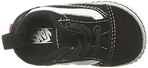 Vans Old Skool Crib (Infant/Toddler) Black/True White 4 Toddler M