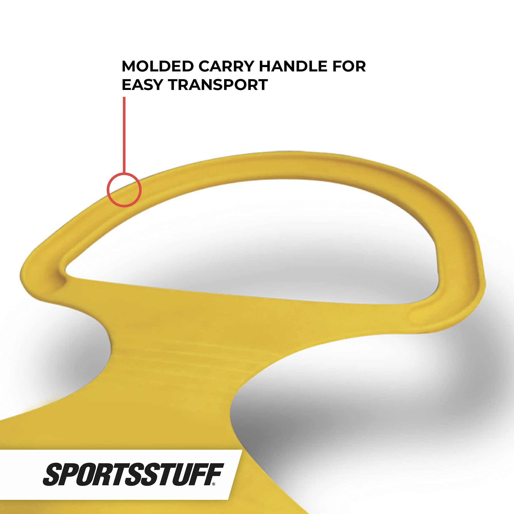 Sportsstuff Spoon Sled, Plastic Single Rider Sit-On Sled