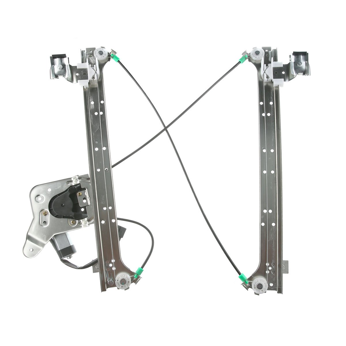 YHTAUTO Rear Power Window Regulator Driver Side with 2-Pin Motor Assembly for Chevy Silverado & GMC Sierra 1500 2500 HD 3500 2001-2006, Suburban/Avalanche/Yukon XL & Cadillac Escalade ESV EXT